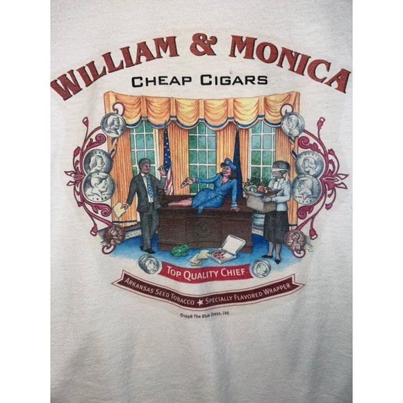 Fruit of the Loom | Shirts | Vintage Bill Clinton Shirt Monica Lewinsky ...